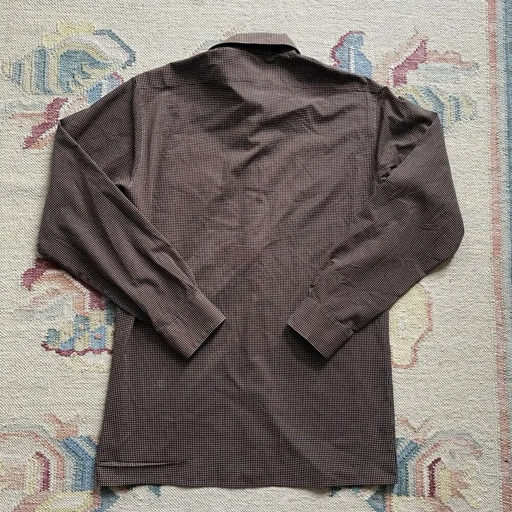Oleg Cassini | Shirts | 7s Brown Polka Dot Shirt Oleg Cassini Vintage ...